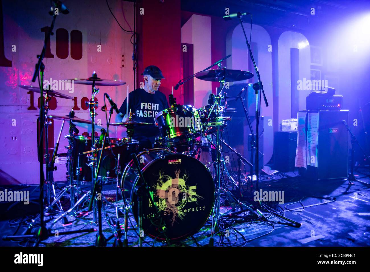 London, United Kingdom. 8th August 2025. Killing Joke's drummer "Big ...