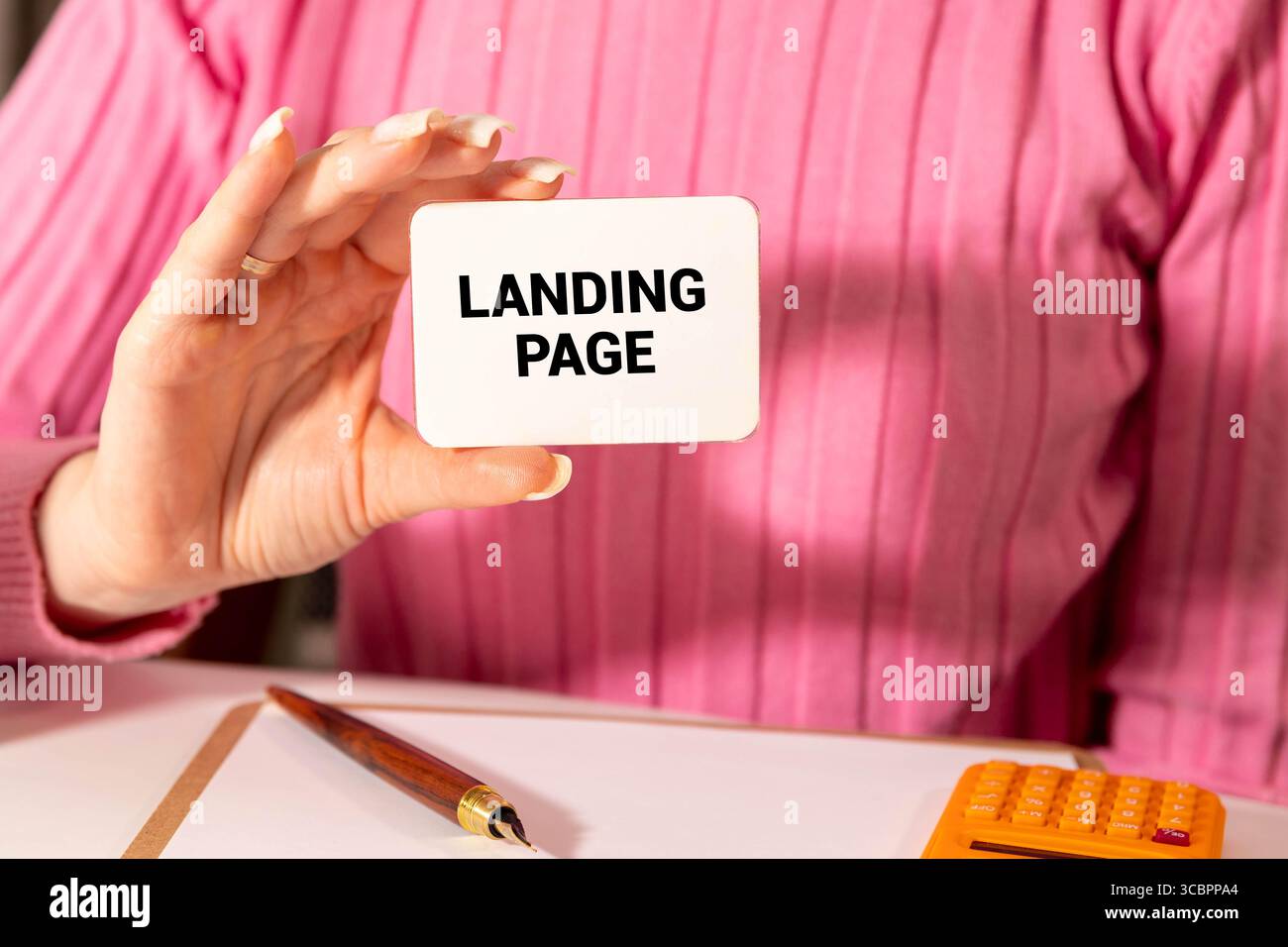 Website modern landing page hi-res stock photography and images - Alamy