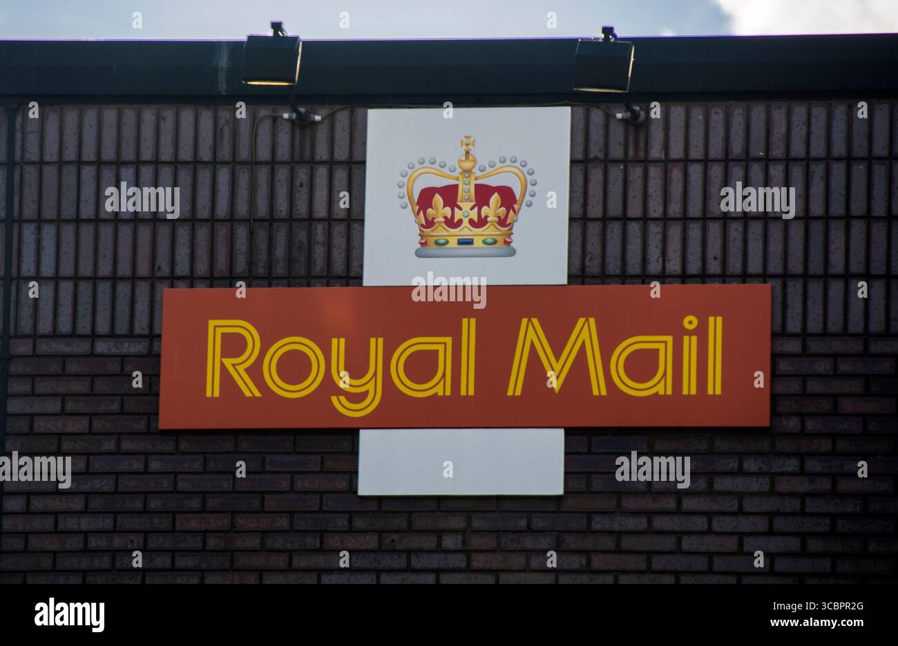 sign of Royal Mail in Wakefield Delivery Office Stock Photo - Alamy