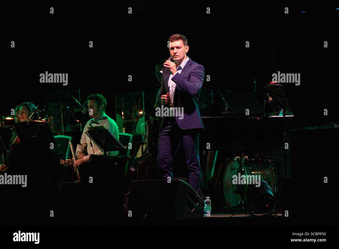 Trim, Ireland – 8 August 2025 – Emmet Cahill performs at the Voyage ...