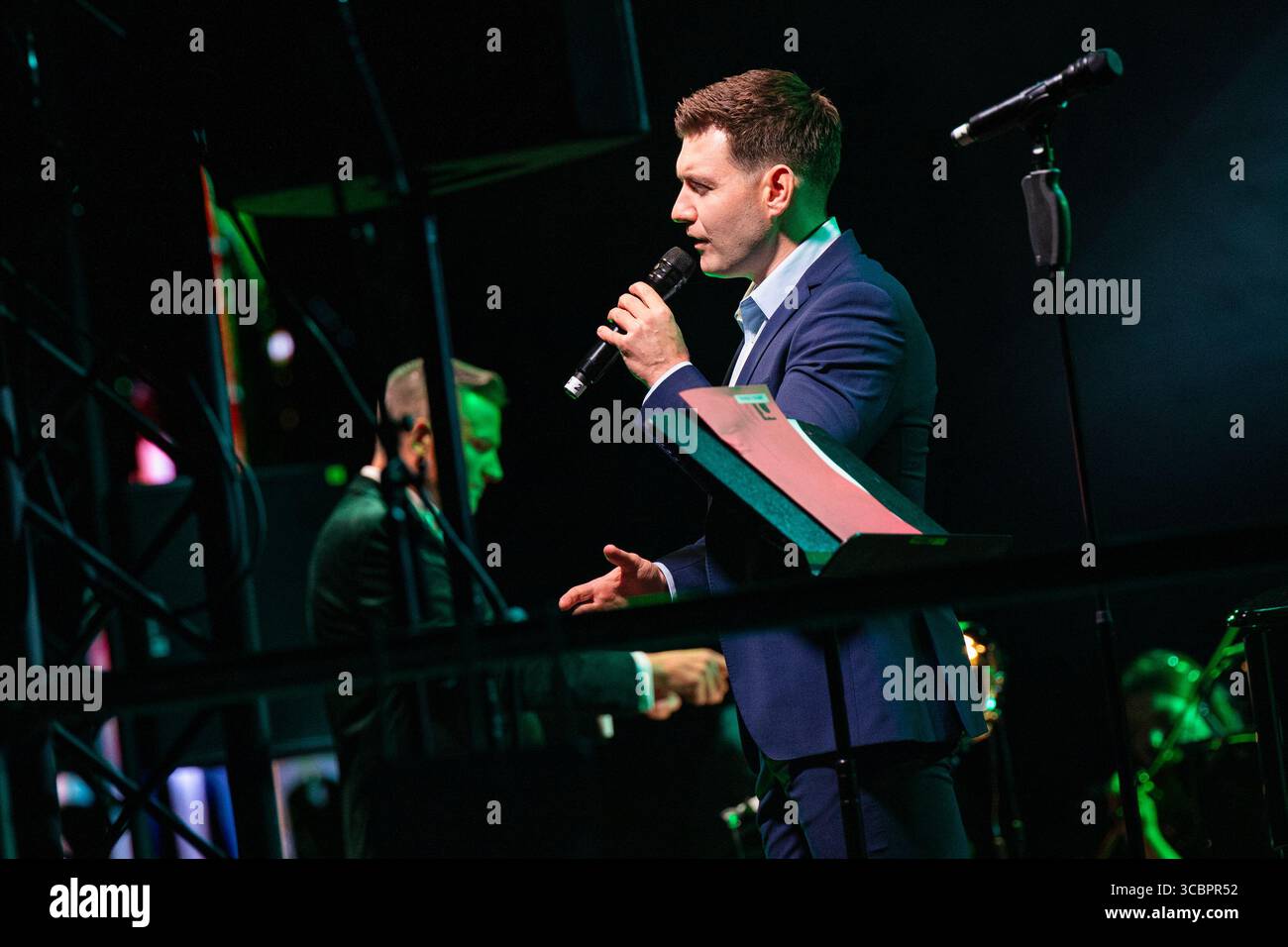 Trim, Ireland – 8 August 2025 – Emmet Cahill performs at the Voyage ...