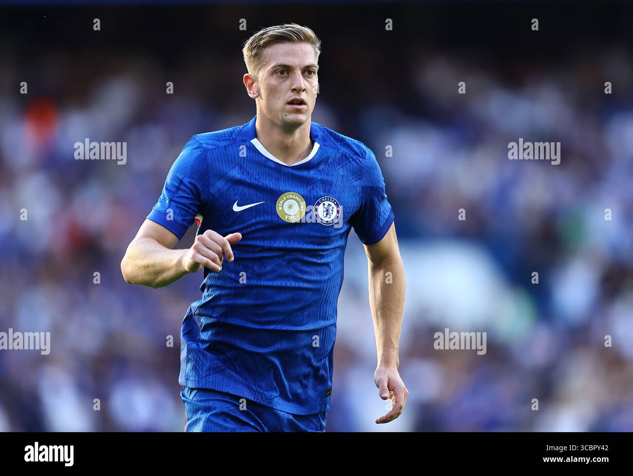 Liam Delap of Chelsea during Chelsea and Bayern Leverkusen football ...