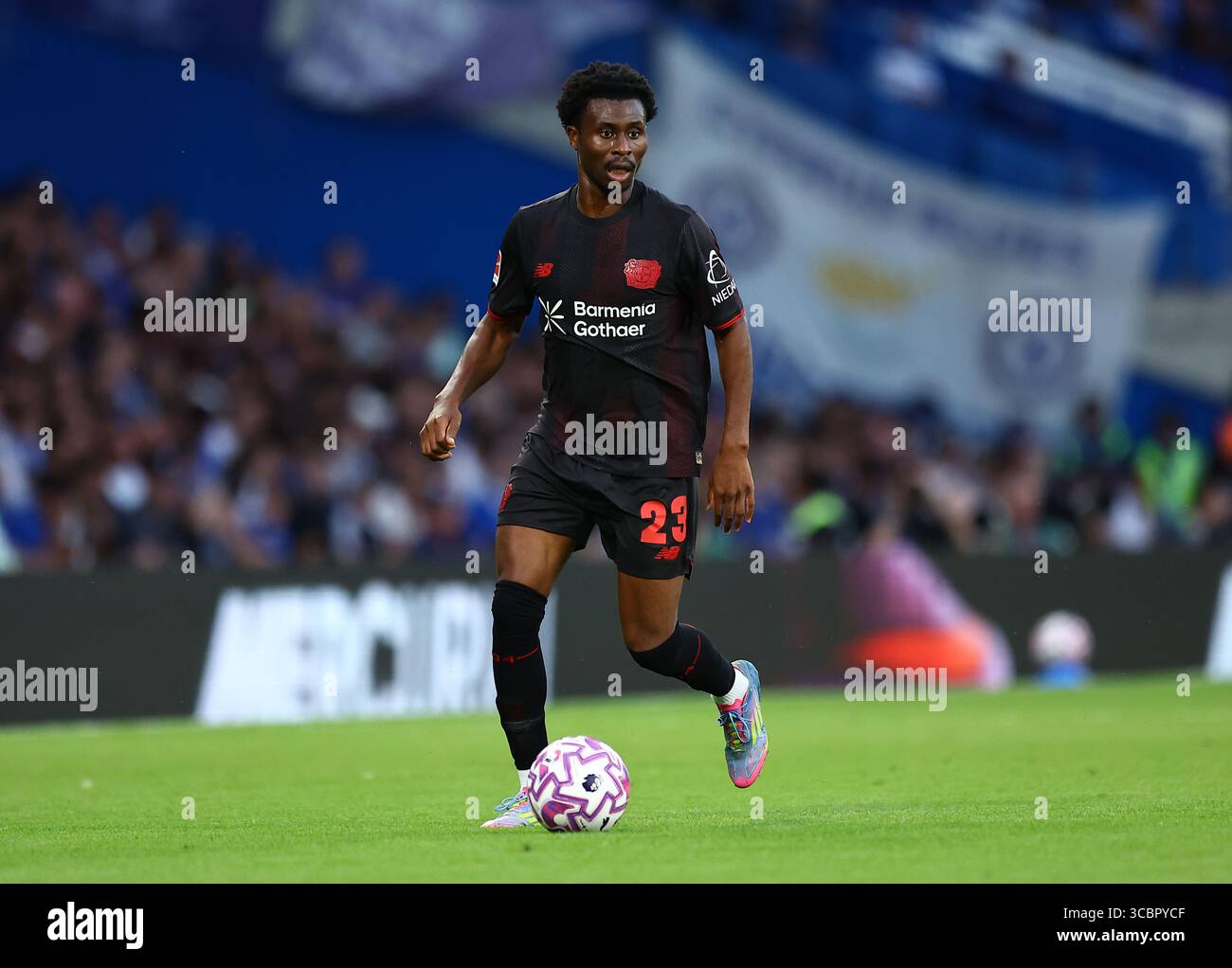 Nathan Tella of Bayern Leverkusen during Chelsea and Bayern Leverkusen ...