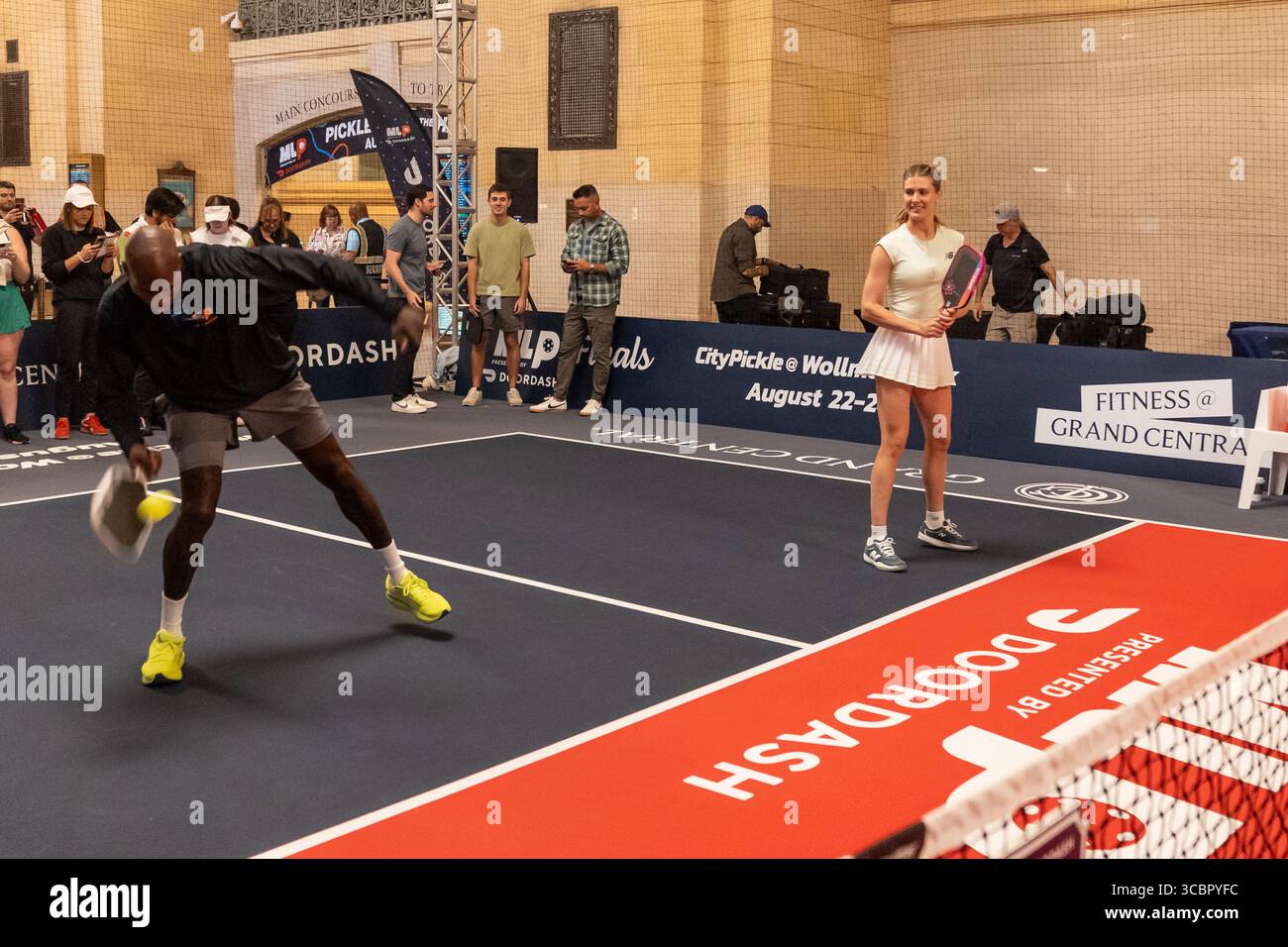 New York, USA. 08th Aug, 2025. Genie Bouchard and Chad Ochocinco ...