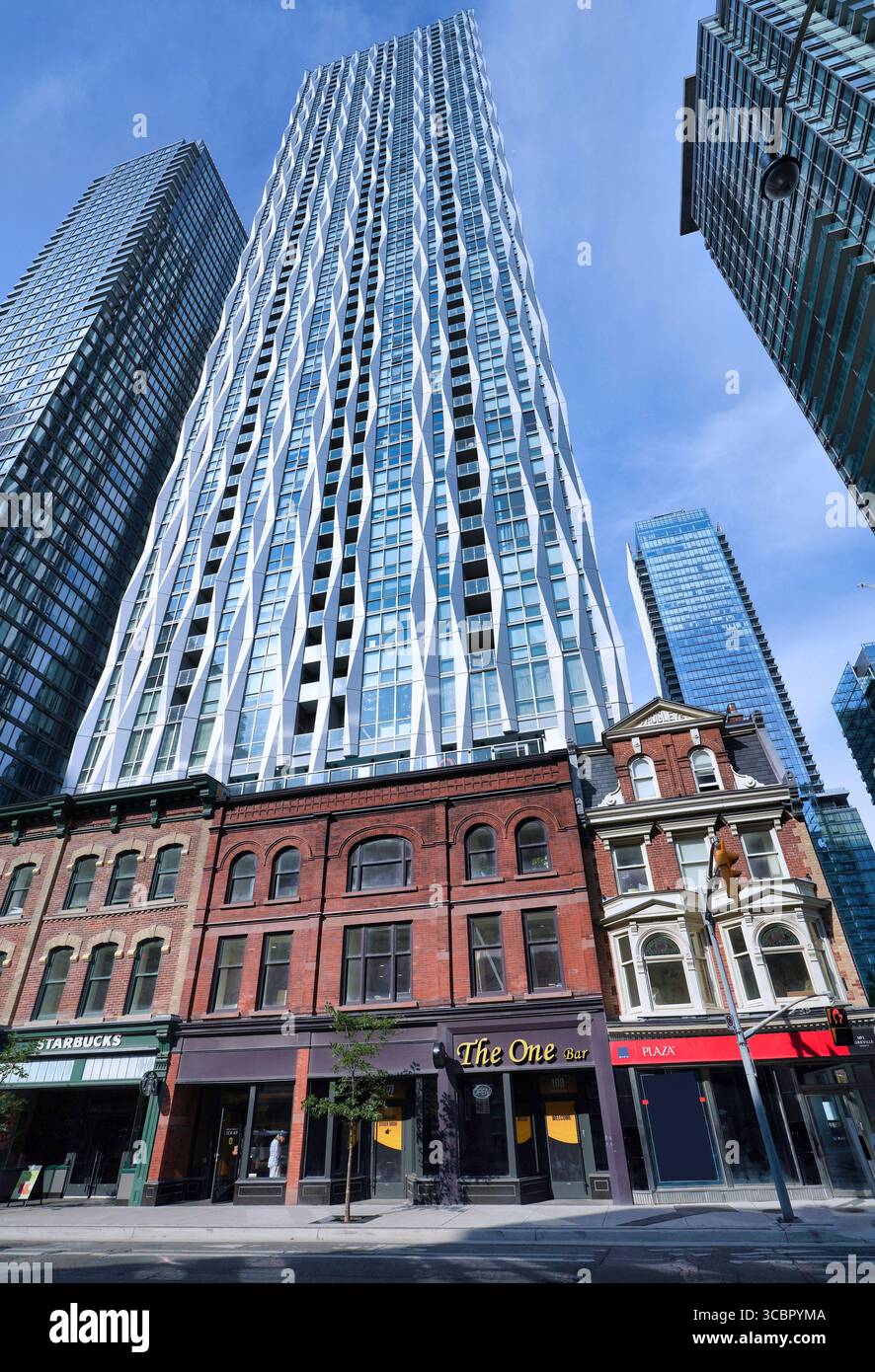 Toronto, Canada - Aug. 8, 2025: 19th century heritage commercial ...