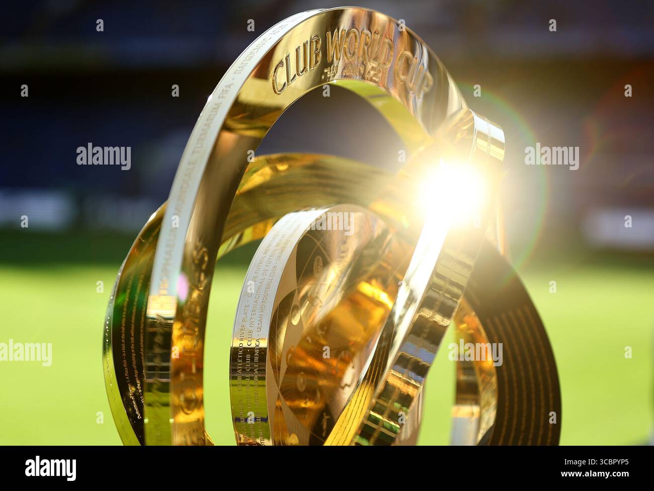2025 FIFA Club World Cup Trophy won by Chelsea seen on display ahead of ...