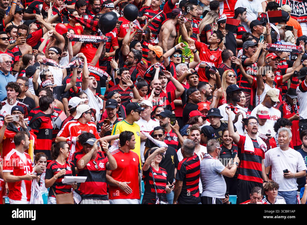 Miami, Florida - June 29: Fans of Flamengo during the FIFA Club World ...