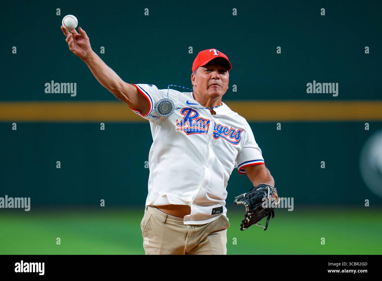 Chief Gary Batton, 47th Chief of the Choctaw Nation of Oklahoma, throws ...