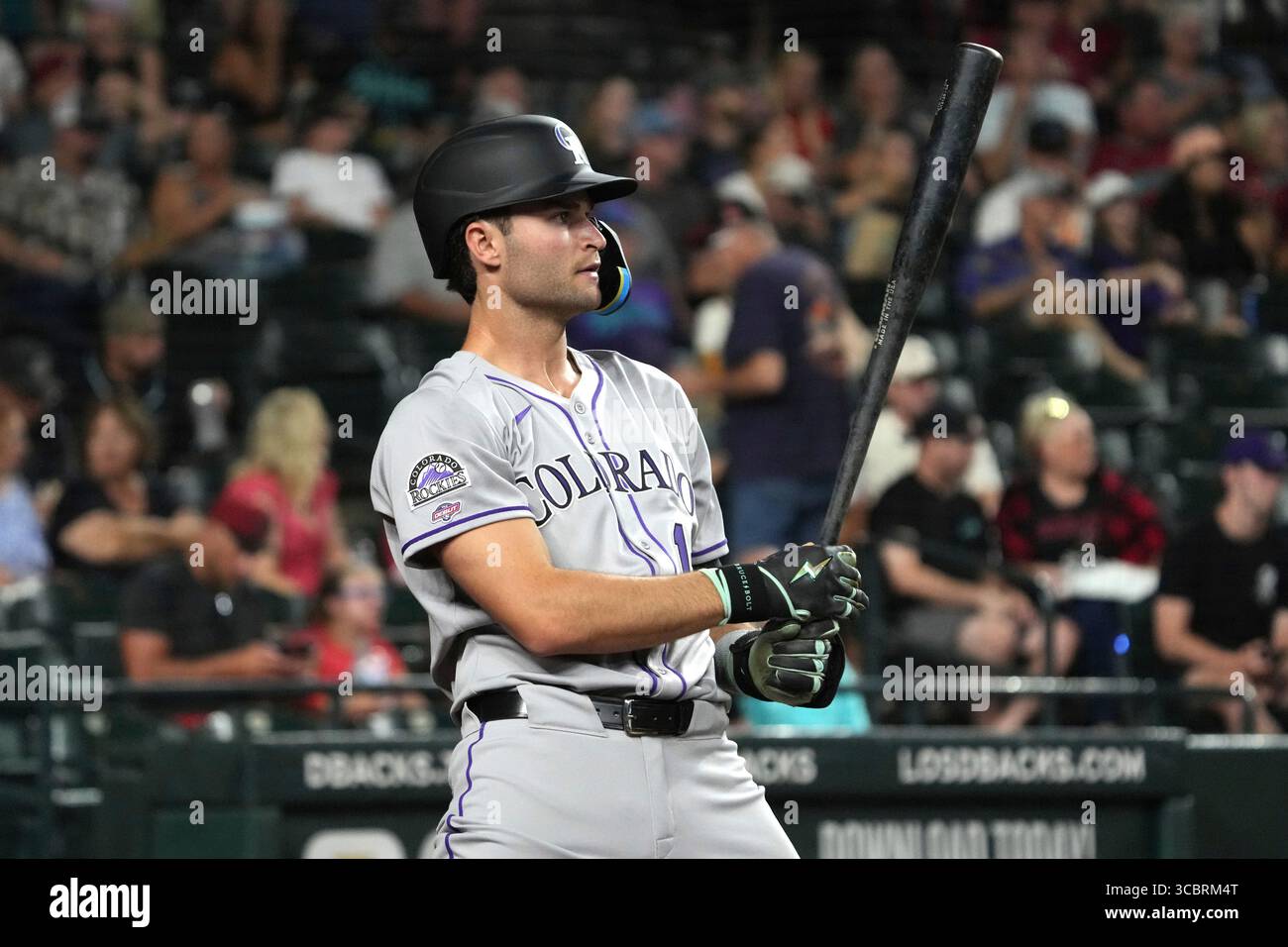 Colorado Rockies third base Kyle Karros (12) gets ready to hit against ...