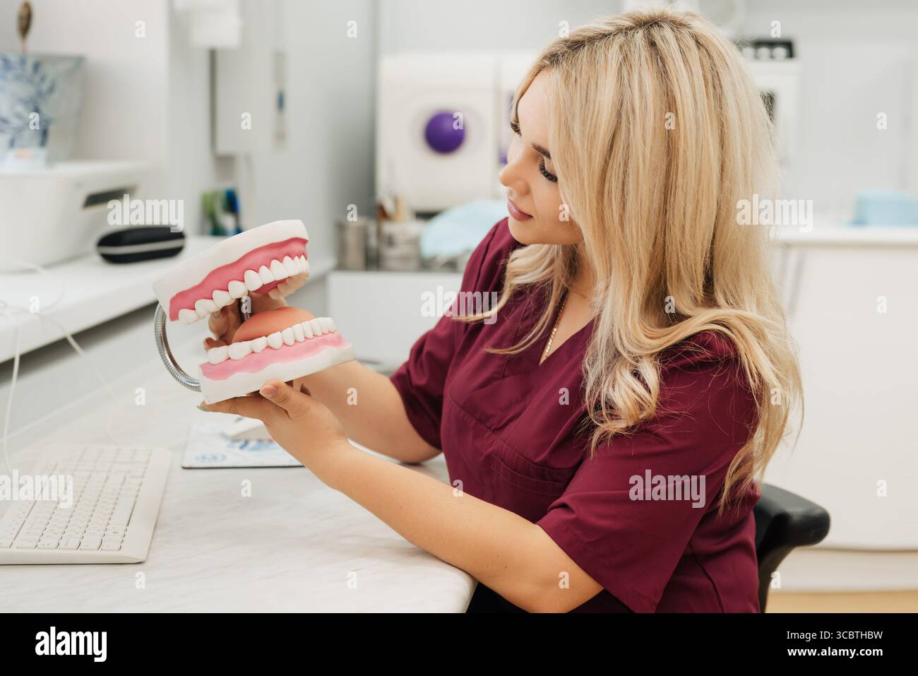 Female dentist tooth model hi-res stock photography and images - Alamy