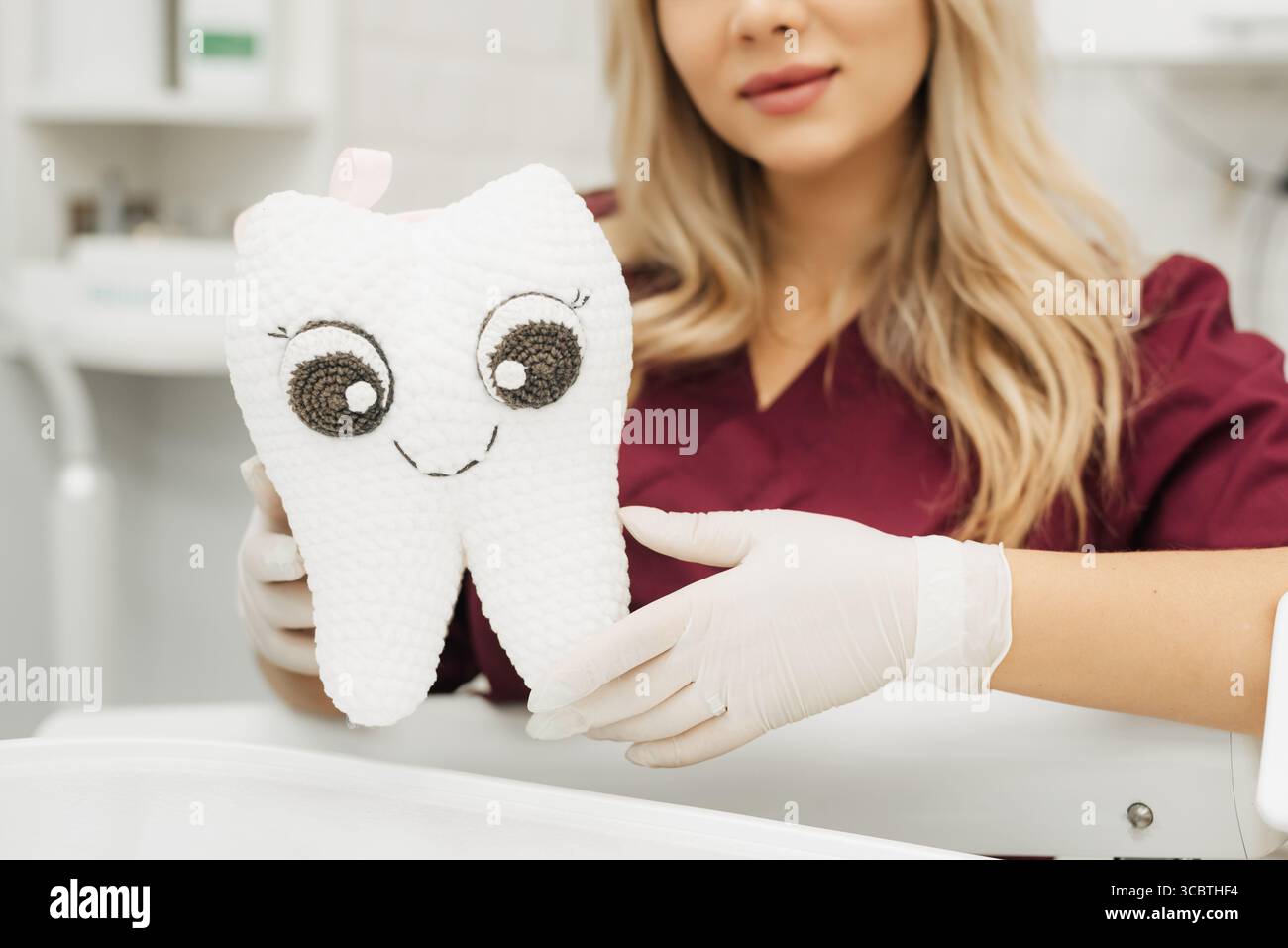 Young female doctor dentist preparing hi-res stock photography and ...