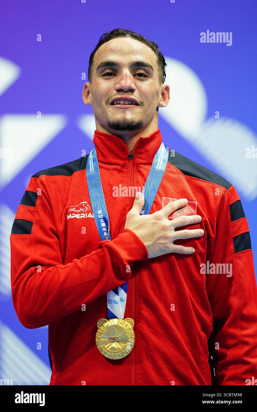 Said Oubaya from Morocco wins a gold medal in the Male Individual ...