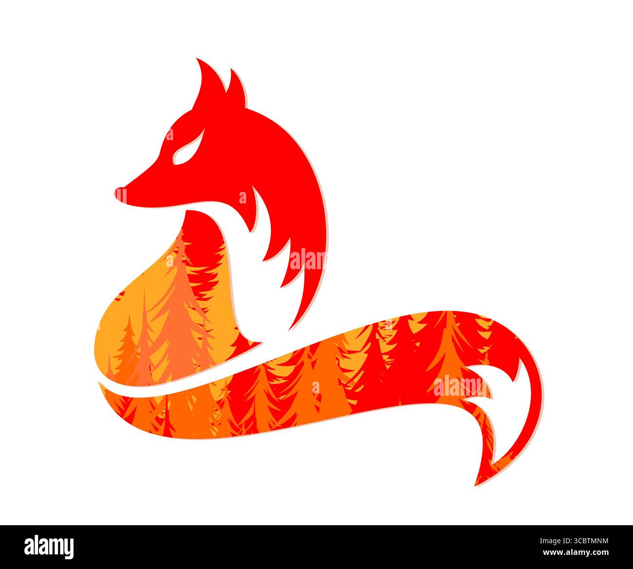 Fire fox logo Stock Vector Images - Alamy