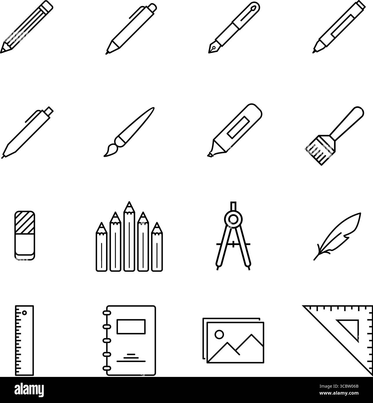 Artist line work Stock Vector Images - Alamy