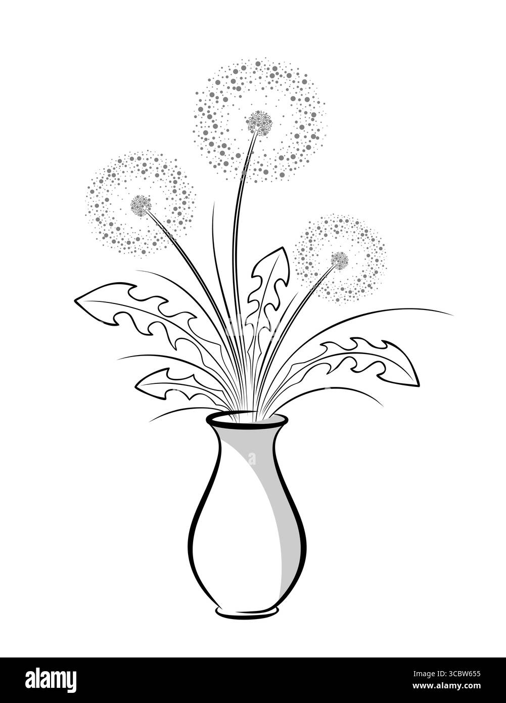 Bouquet field flowers in Stock Vector Images - Alamy