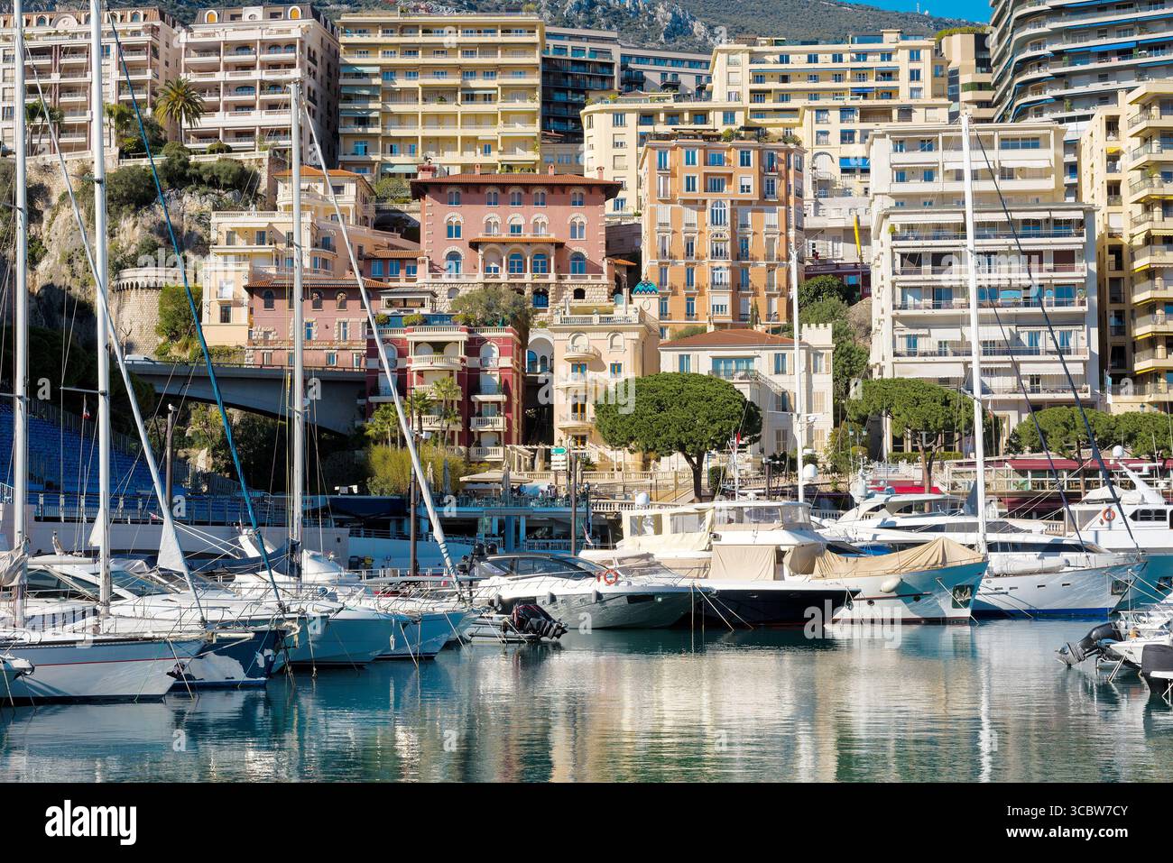 Monte carlo harbour Stock Photo - Alamy