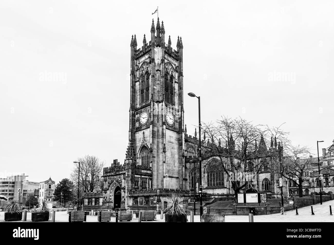 Manchester, Lancashire, England, UK - March 2022:The cathedral of ...