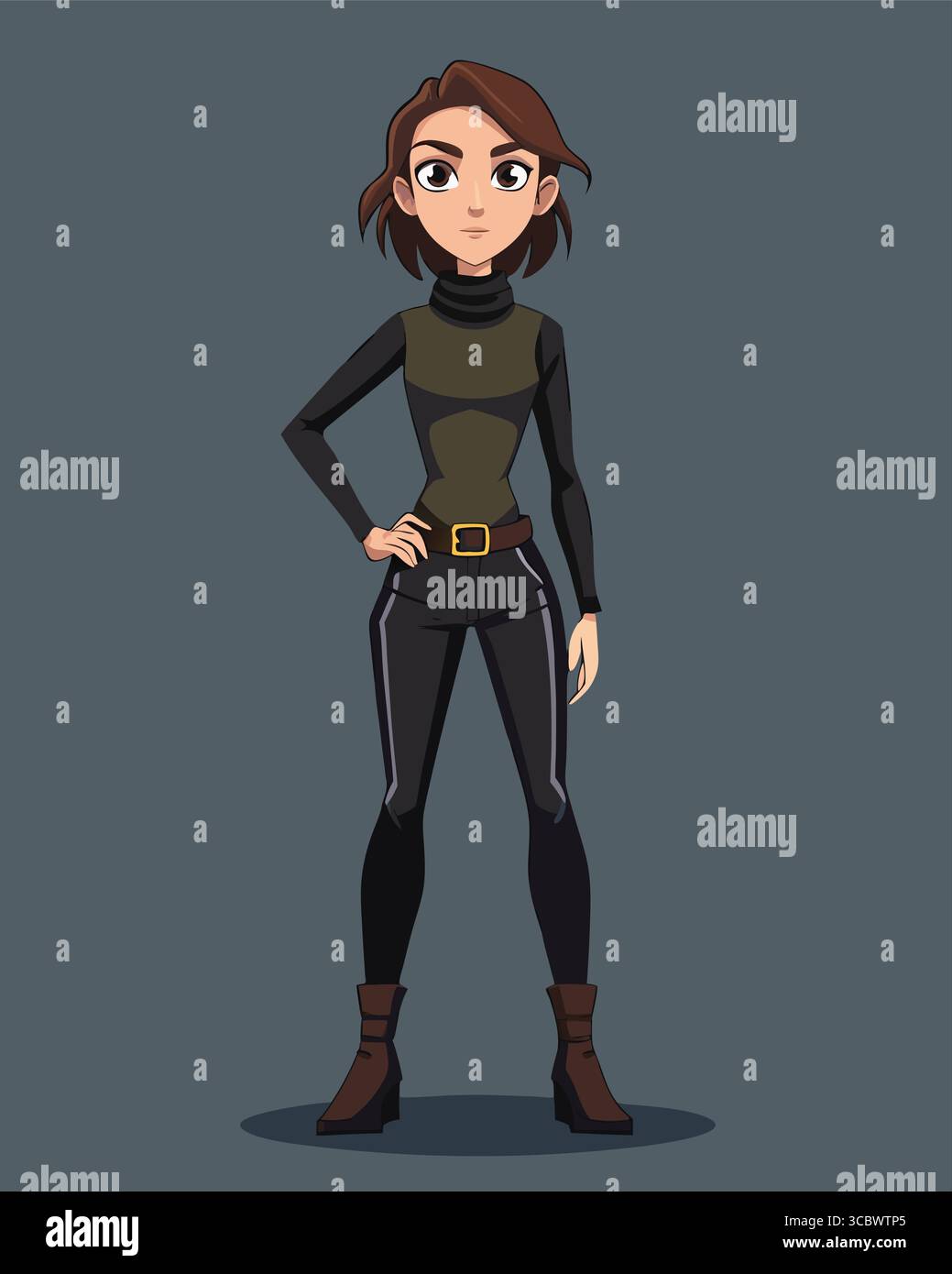 Creative Female Outfit Ideas Editable Vector – Fashion Illustration ...