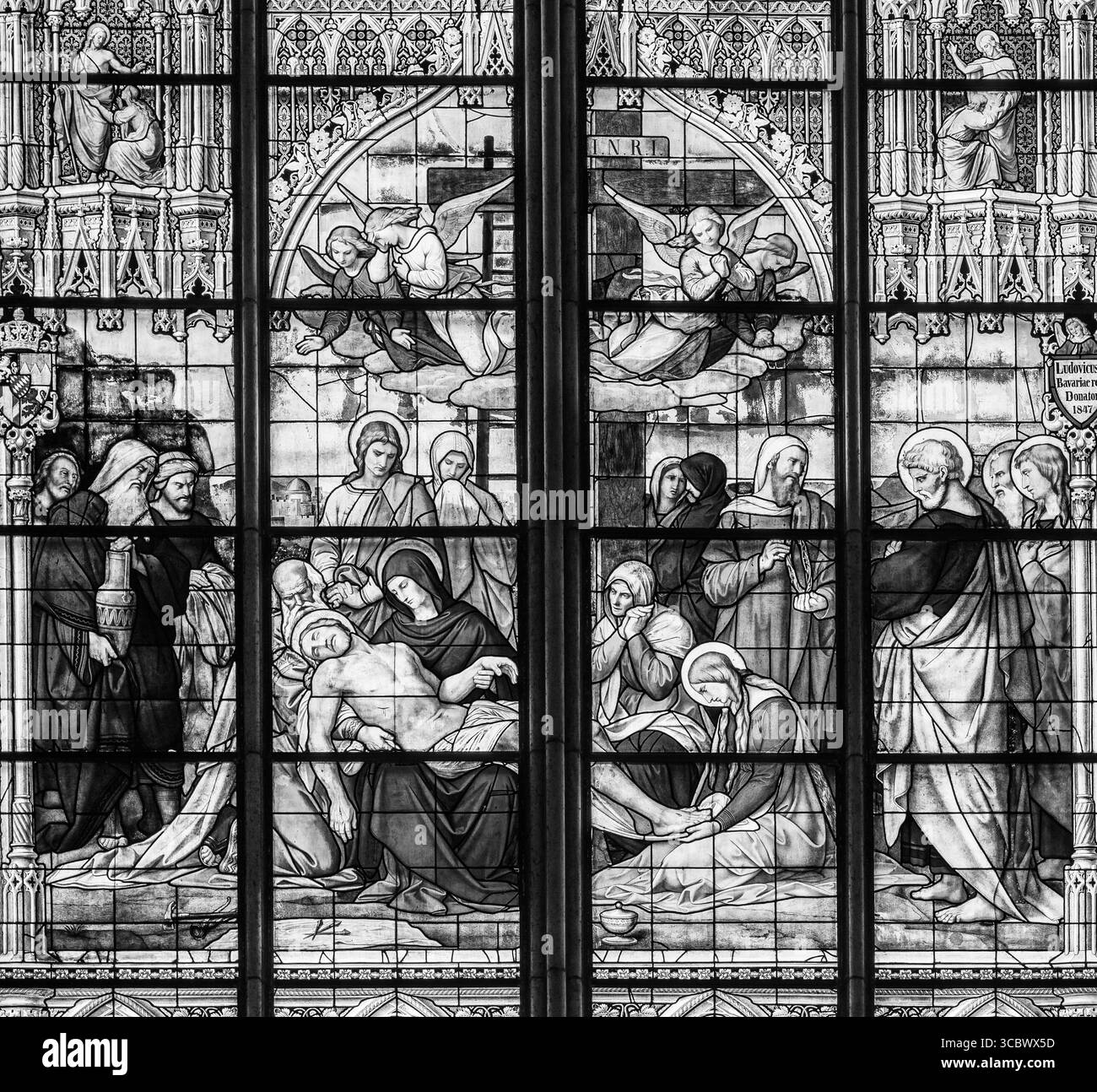 Black jesus cross on colorful Black and White Stock Photos & Images - Alamy