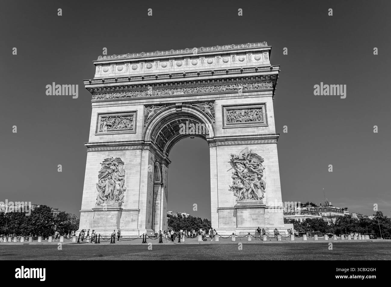 The Arc de Triomphe de l'Étoile,Triumphal Arch of the Star, one of the ...