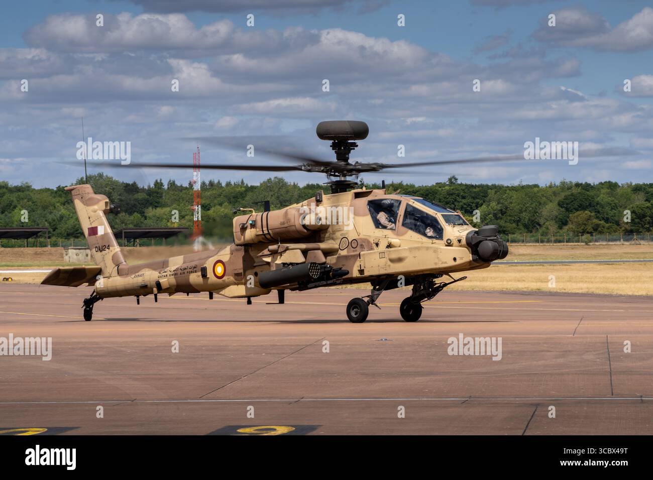 RIAT 2025 Qatari Apache Helicopter Stock Photo - Alamy