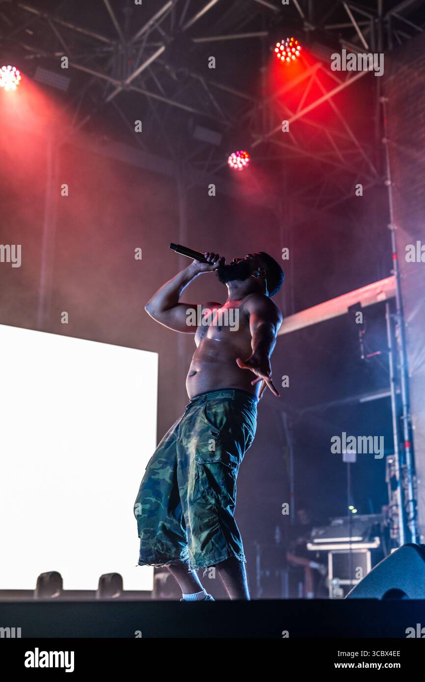 Budapest, Hungary – 08 Aug 2025 – Dutch rapper Mula B performs on the ...