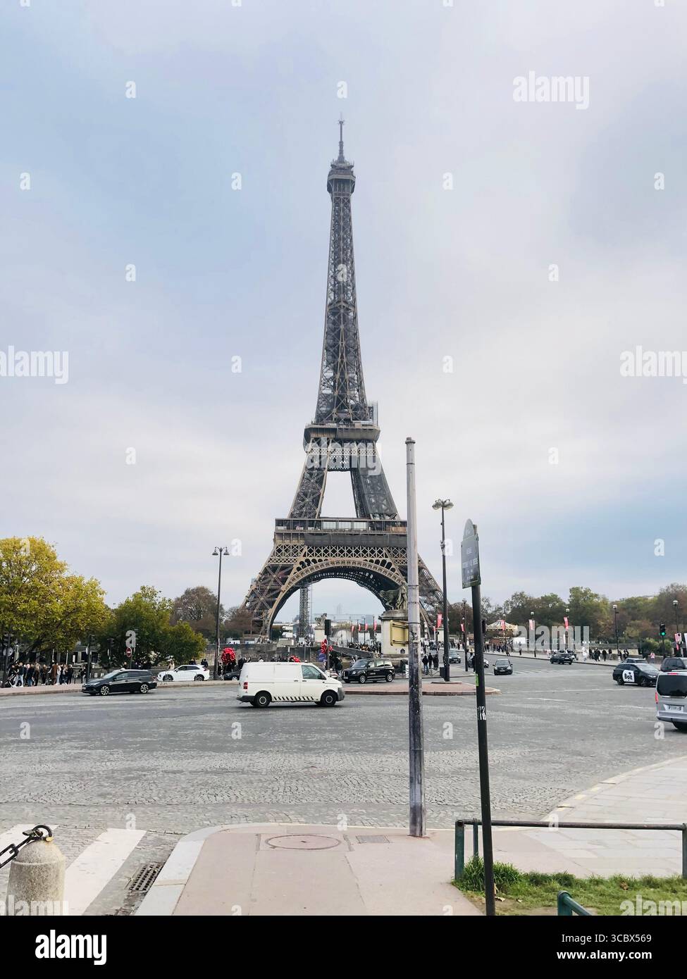 Eiffel Tower - Paris’s iconic iron landmark, built in 1889, towers over ...