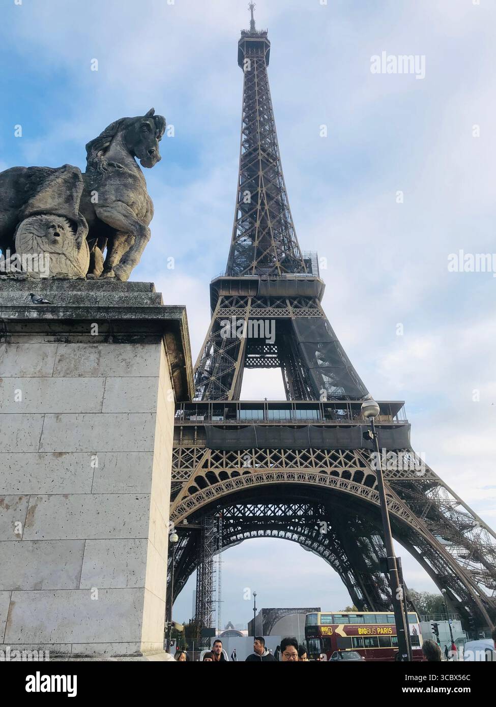 Eiffel Tower - Paris’s iconic iron landmark, built in 1889, towers over ...