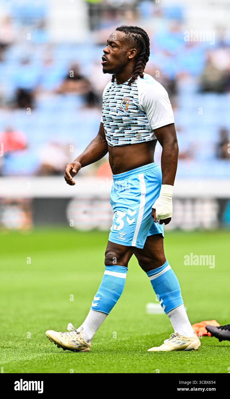 9th August 2025; Coventry Building Society Arena, Coventry, England ...