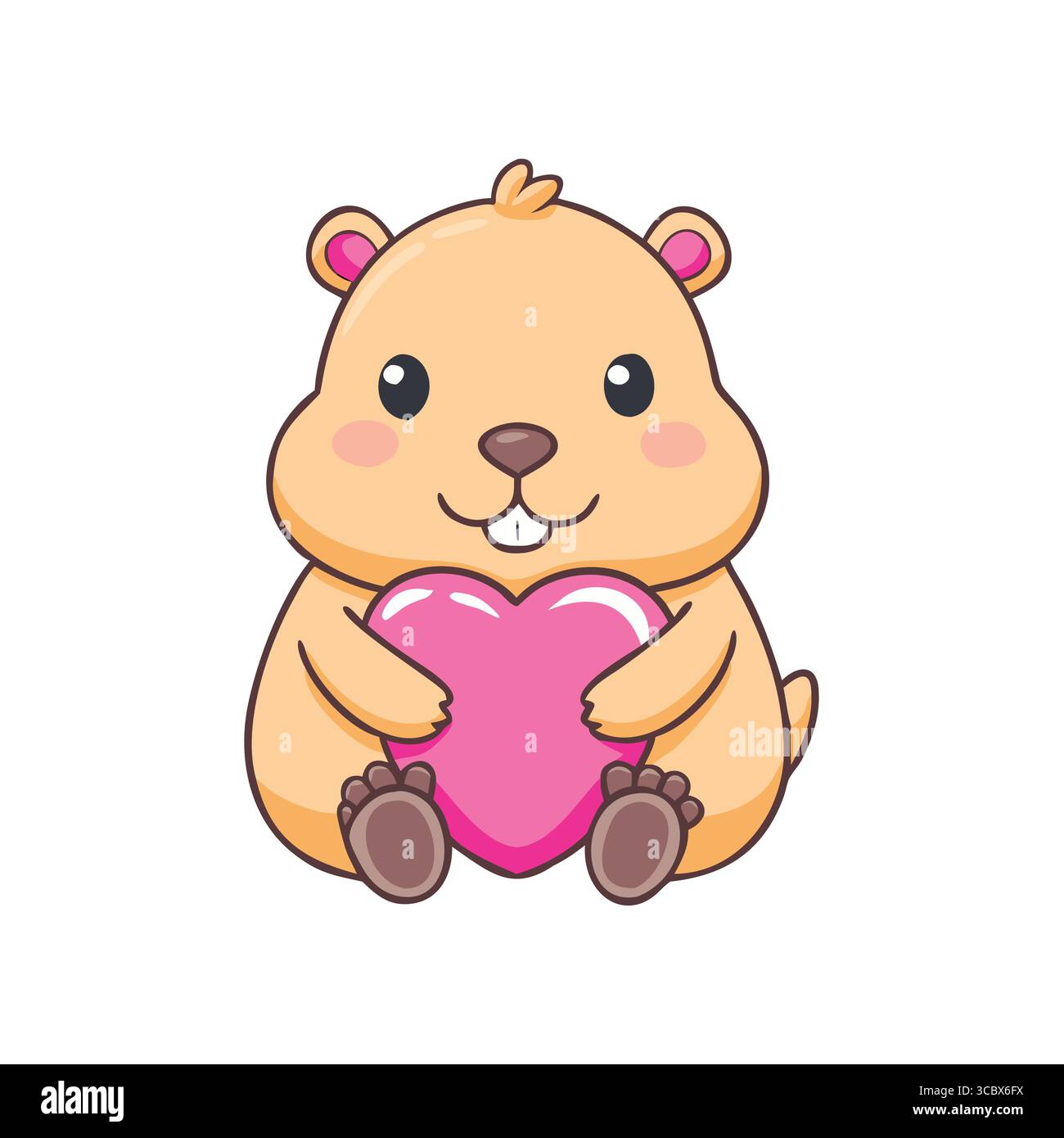 Pink happy heart love Cut Out Stock Images & Pictures - Alamy