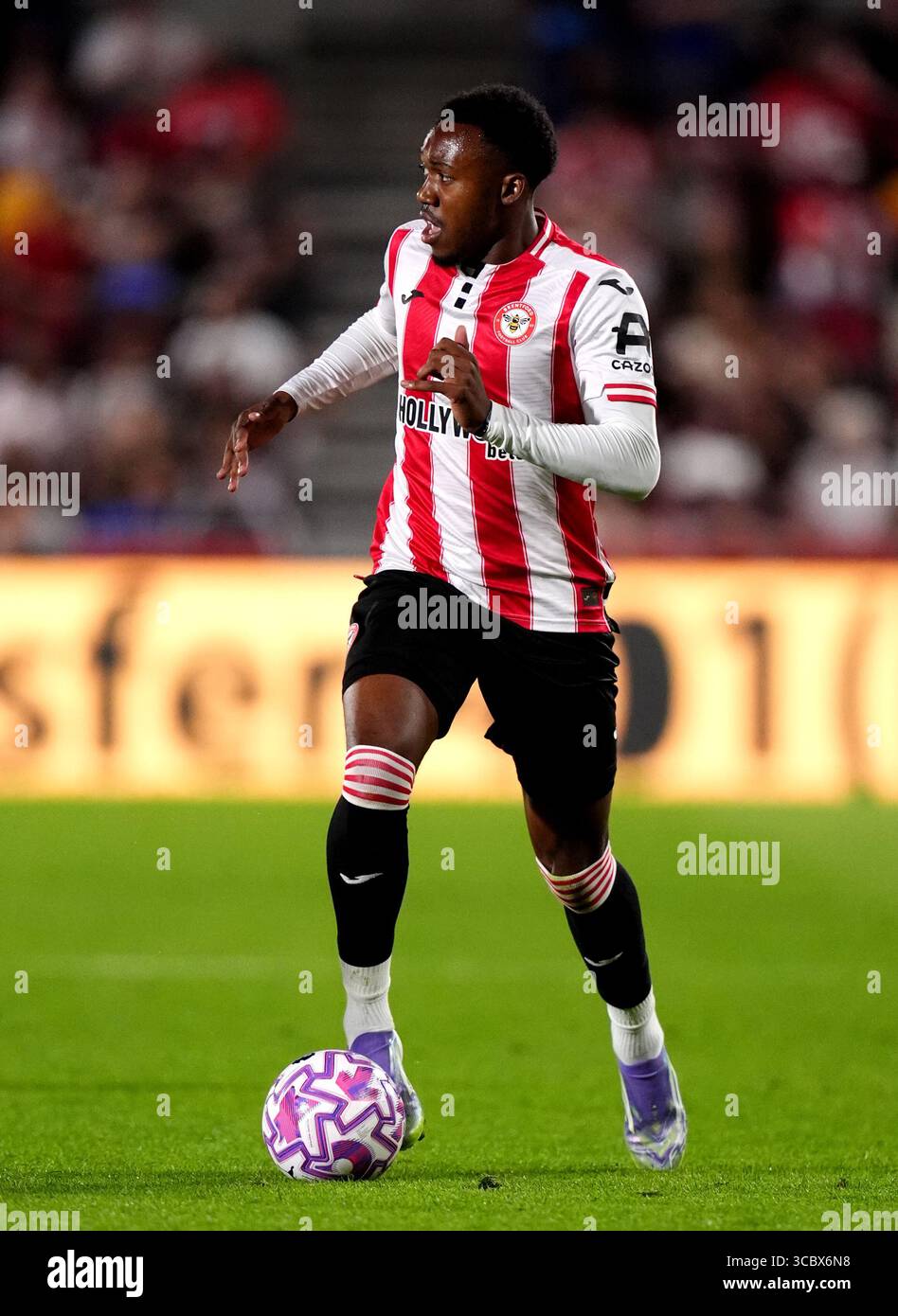 Brentford's Antoni Milambo during the pre-season friendly match at the ...