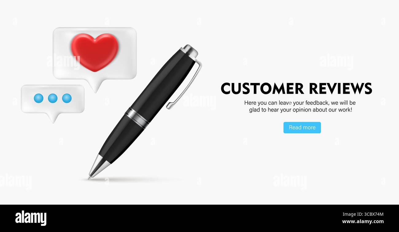 Customer reviews template hi-res stock photography and images - Alamy