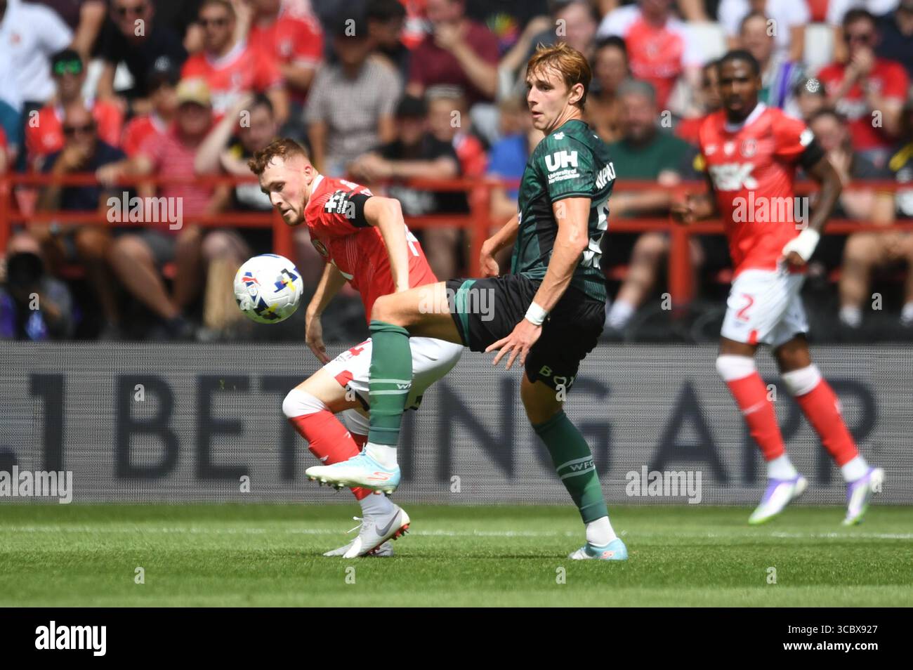 London, England. 9th Aug 2025. Sonny Carey and Hector Kyprianou during ...