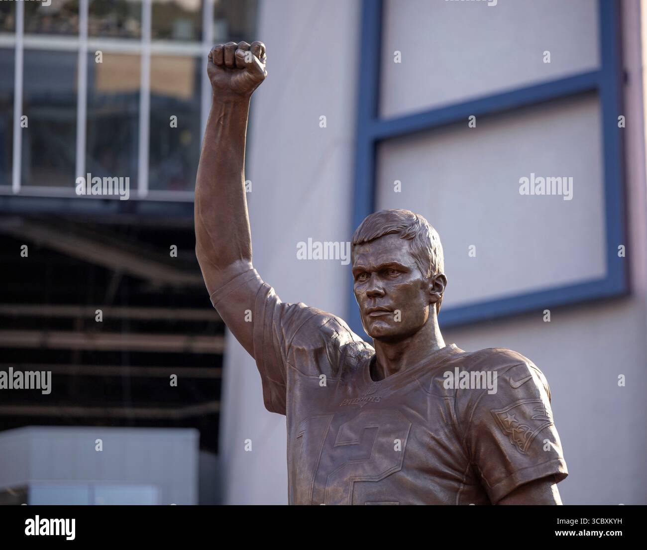 Foxborough, MA. August 8, 2025. The Tom Brady statue unveiled at the ...