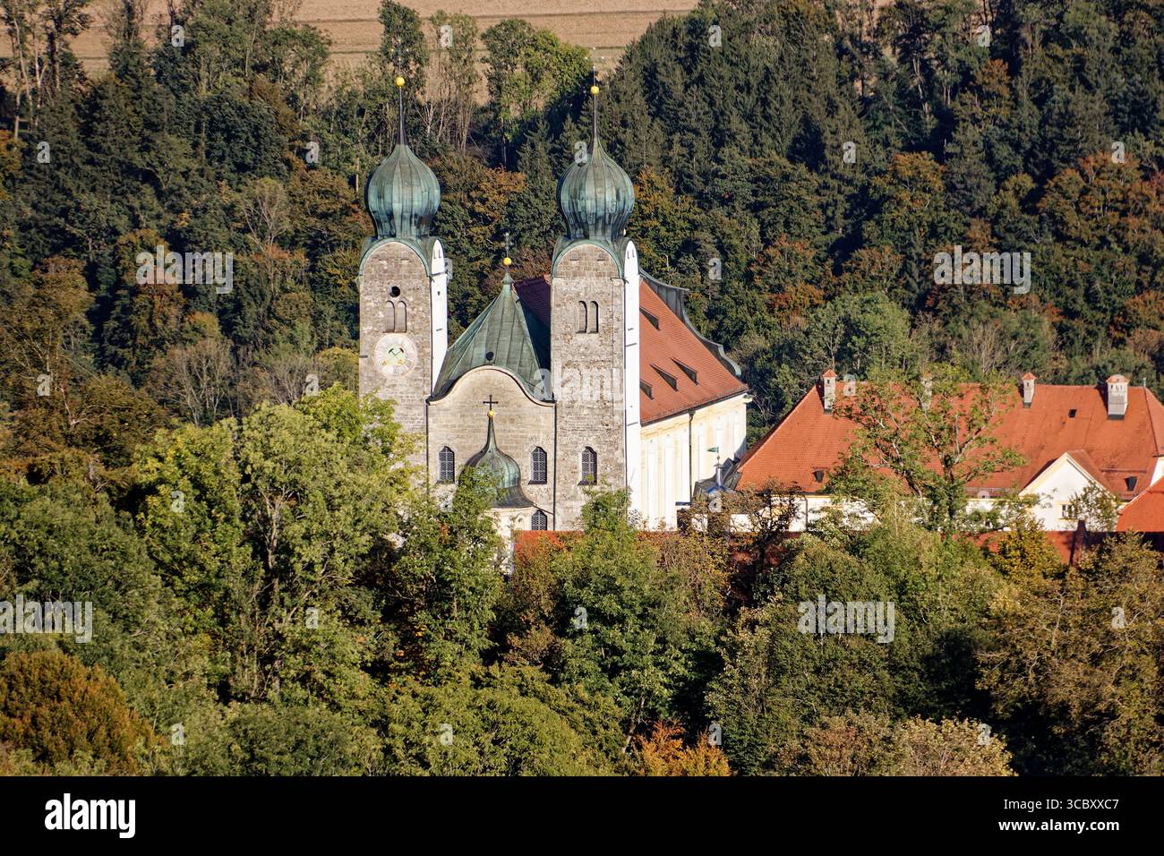 Red roof tiles towers st hi-res stock photography and images - Alamy