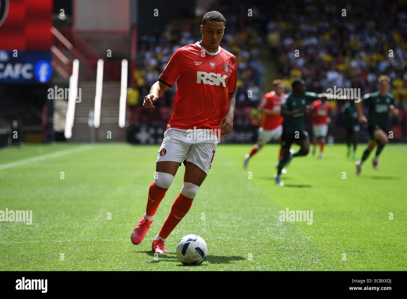 London, England. 9th Aug 2025. Miles Leaburn during the Sky Bet EFL ...