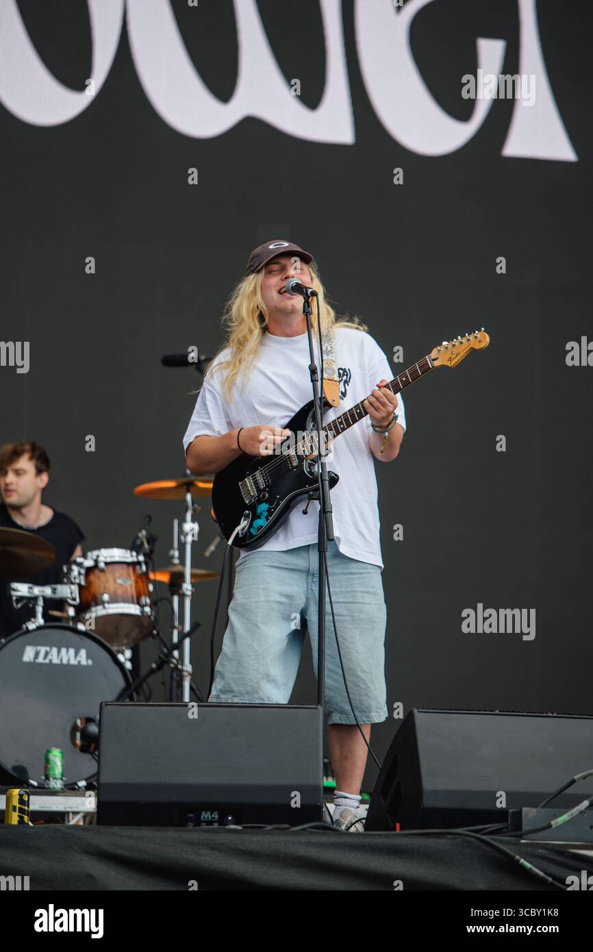 Newquay, Cornwall, UK. 09/08/2025. Casey Lowery at Boardmasters music ...