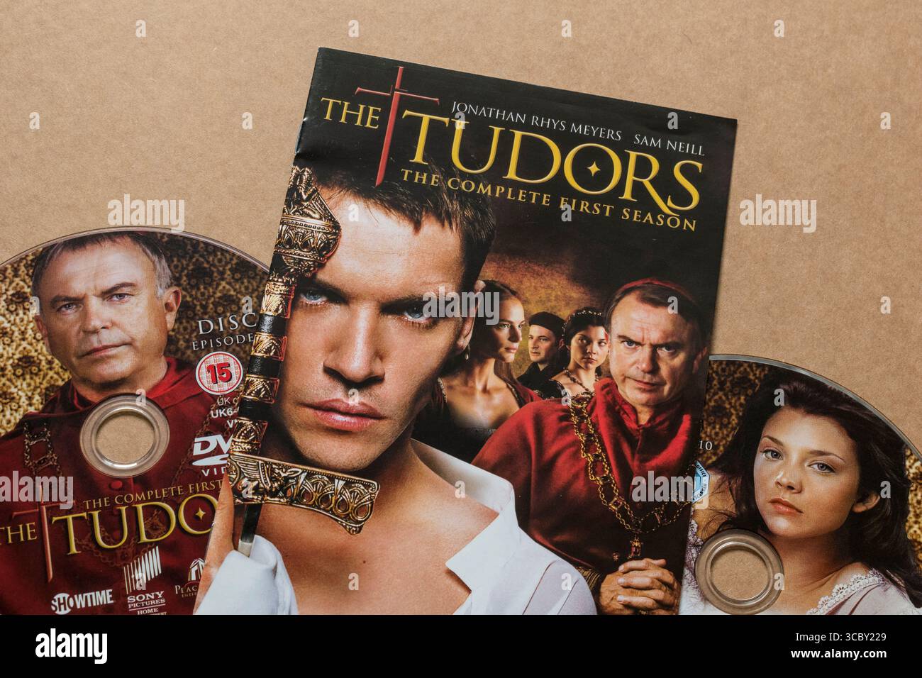 The Tudors The Complete First Season DVD cover with disc set, isolated on blank background Stock ...