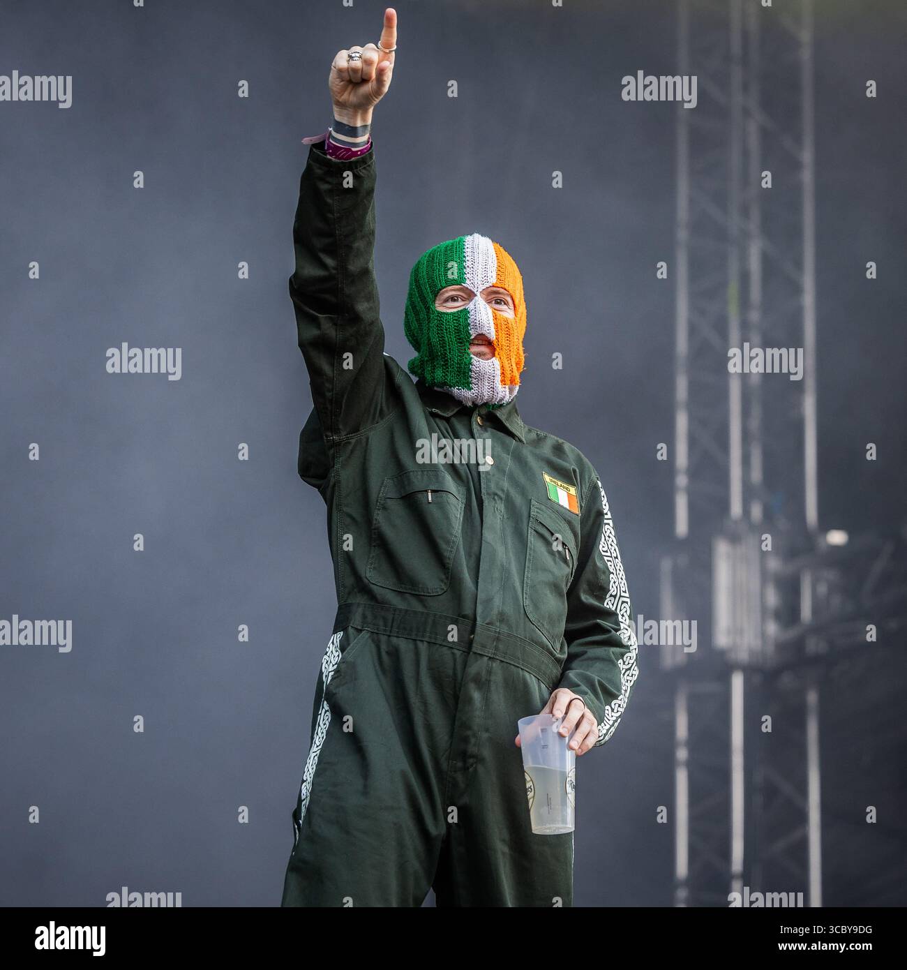 DJ Próvaí (J. J. Ó Dochartaigh) of Kneecap performing live in August ...