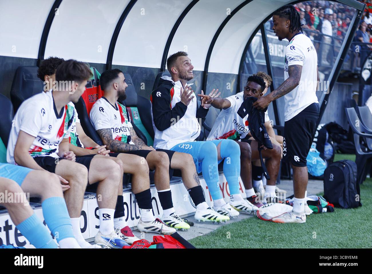 NIJMEGEN , 09-08-2025 , Stadium De Goffert , season 2025 / 2026 , Dutch Eredivisie football ...