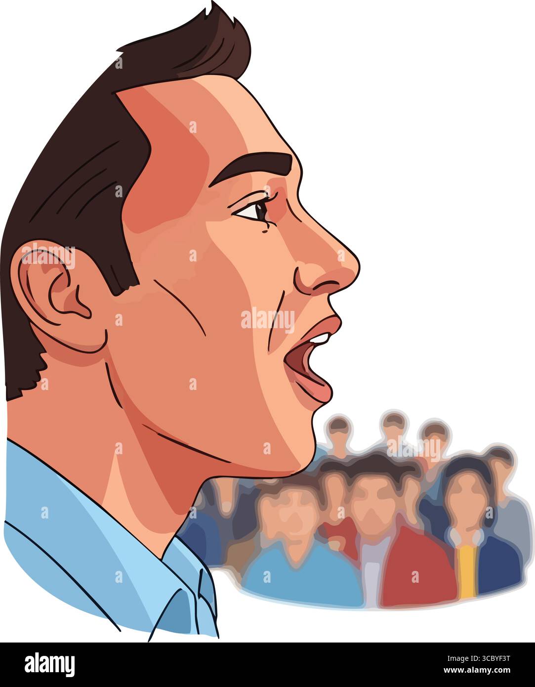 Eloquent orator Stock Vector Images - Alamy