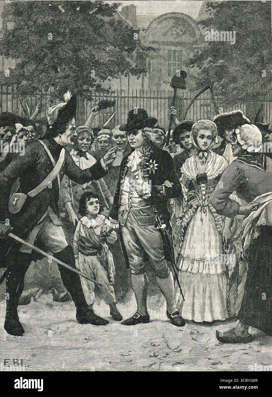 King Louis XVI and Marie Antoinette. The French royal family on their ...