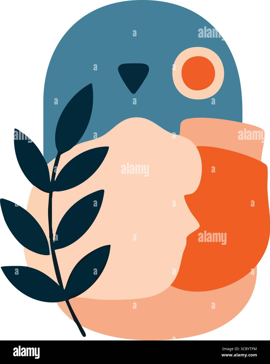 Peace between bird and human Stock Vector Images - Alamy