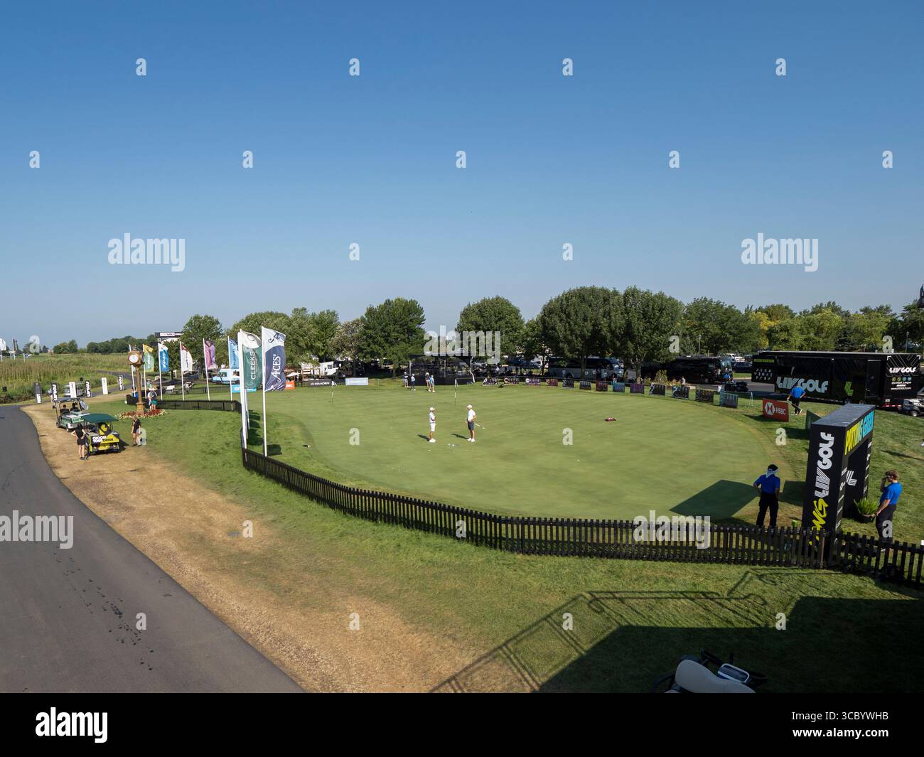 BOLINGBROOK, IL - AUGUST 09: A general view of the putting green before ...