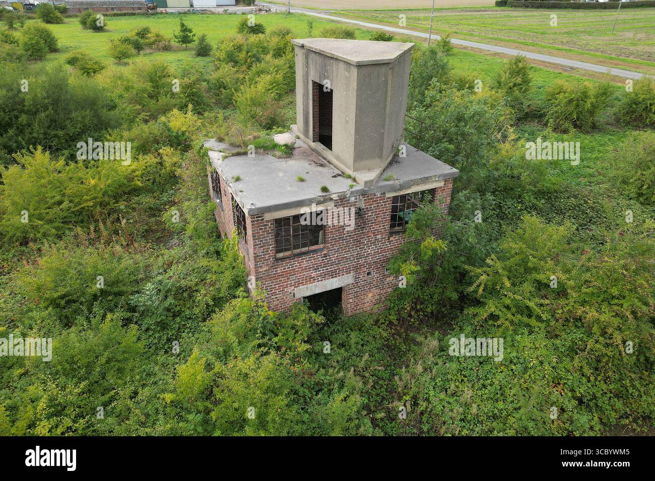 RAF Tholthorpe watch office. Royal Air Force airfield control tower ...