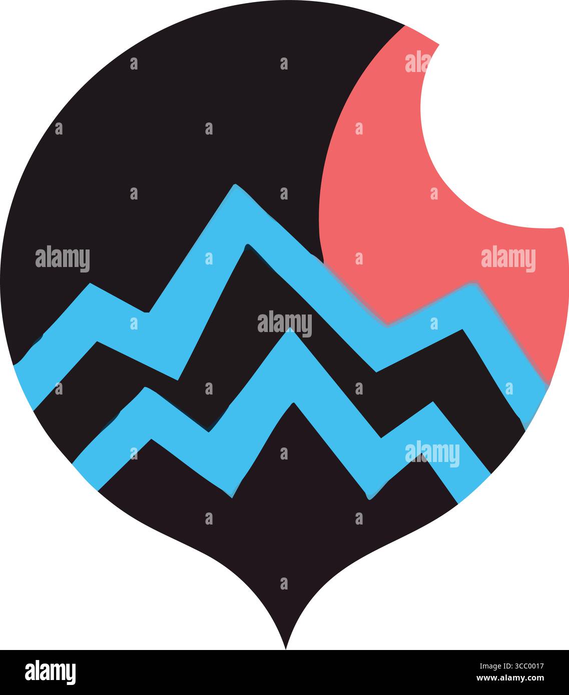 Minimalist abstract landscape features hi-res stock photography and ...