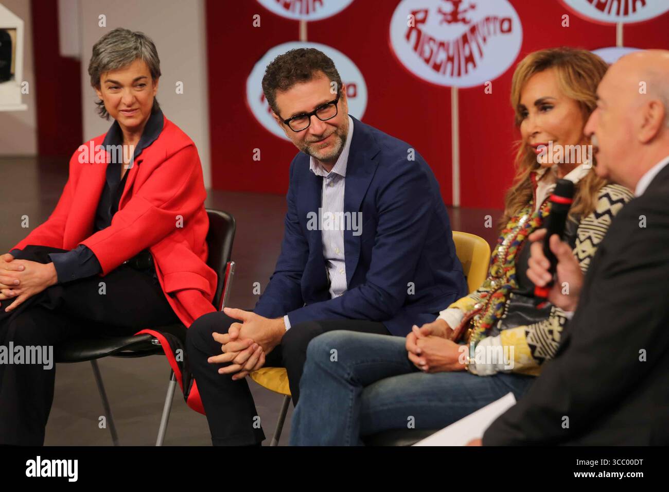 Milan - Photocall for the Rai program "Rischiatutto." Pictured are ...