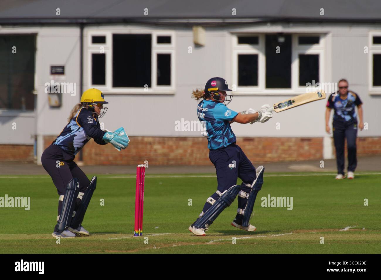 Northampton, England, 26 July 2025. Georgie Boyce batting for Yorkshire ...