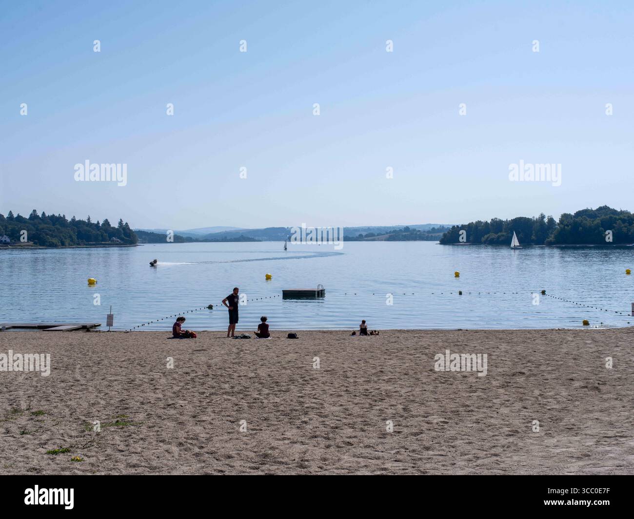 The Lac de Pareloup, located in the Aveyron region of France, is the ...