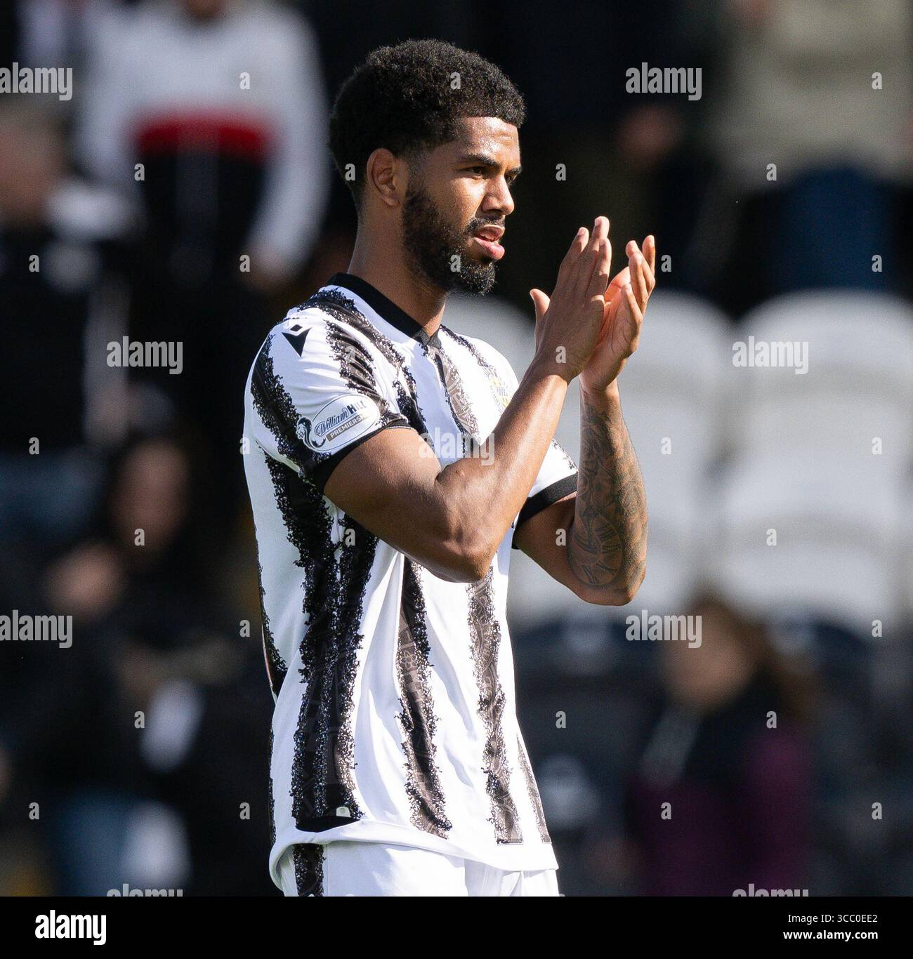 PAISLEY, SCOTLAND - AUGUST 09: St Mirren's Miguel Freckleton during a ...